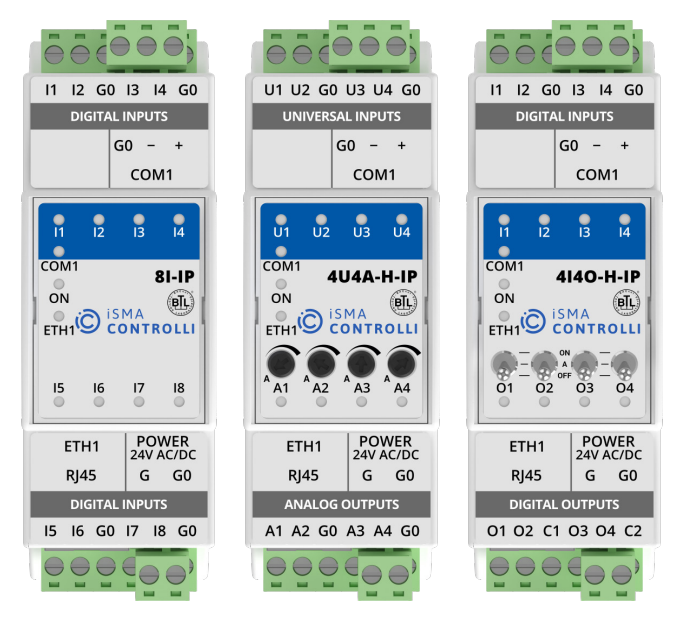 I/O Modules: MINI - IP Series - iSMA-Controlli — BKIC
